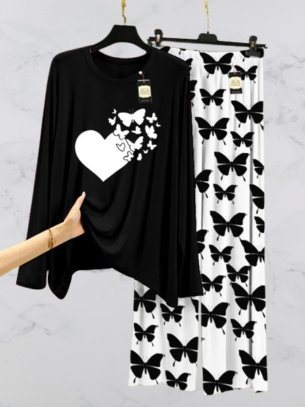 Butterfly Printed Pj's – Zarhas.pk