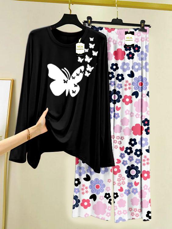 Flower Printed Pj's – Zarhas.pk